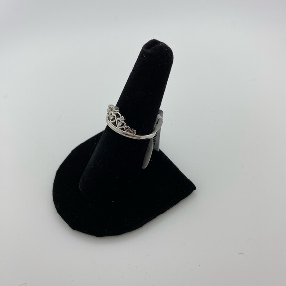 Jewelry | Gorgeous Sterling Silver Princess Crown Ring Featuring ...